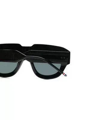 Thom Browne Round-frame Sunglasses - Black