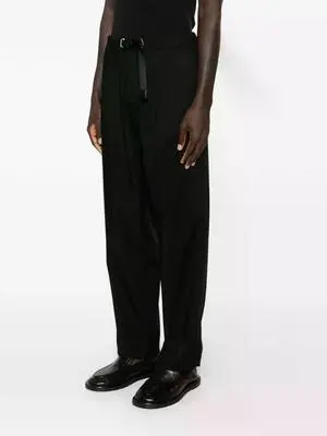 WHITE SAND Adjustable-belt Trousers