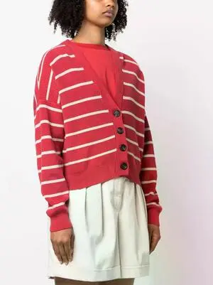 Brunello Cucinelli Striped Cotton Cardigan