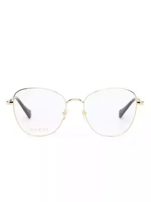 Gucci Gg1418o Square-frame Glasses - Gold