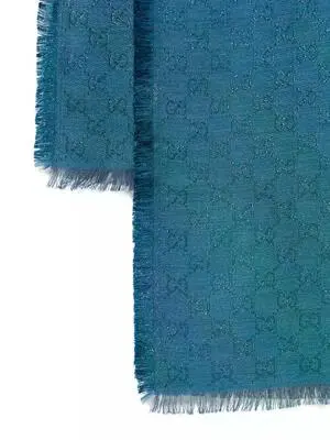 Gucci Monogram Fringed Scarf
