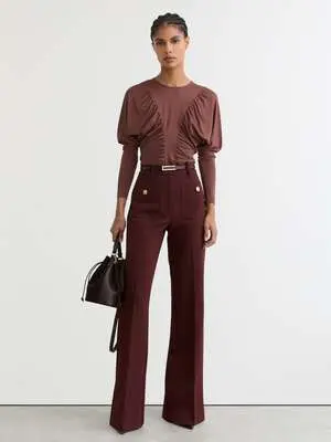 REISS Fenna Ruched Jersey Top