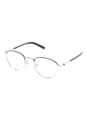 Montblanc Round-frame Eyeglasses - Silver