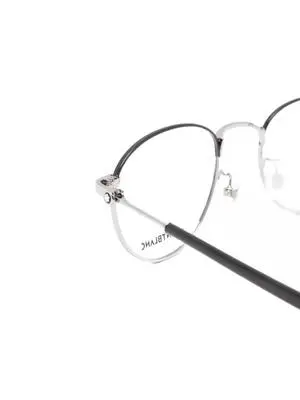 Montblanc Round-frame Eyeglasses - Silver