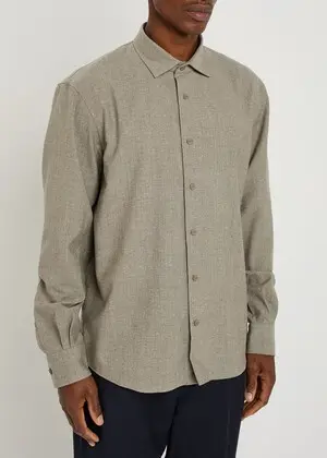 Herno Wool And Silk-blend Overshirt