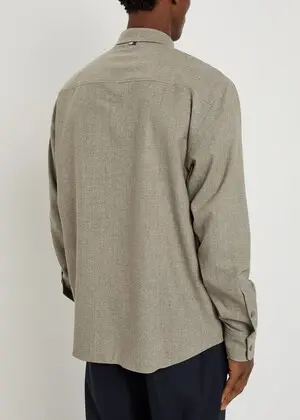 Herno Wool And Silk-blend Overshirt