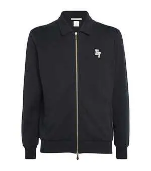 Eleventy Cotton-blend Logo Track Jacket
