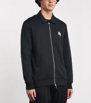 Eleventy Cotton-blend Logo Track Jacket