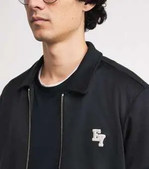 Eleventy Cotton-blend Logo Track Jacket