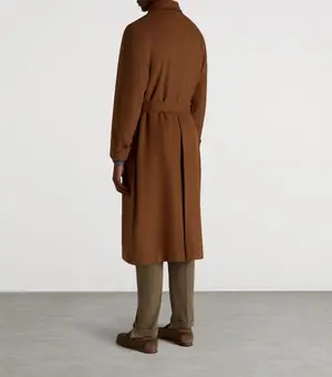 Dunhill Camel Balmacaan Coat