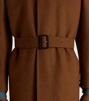 Dunhill Camel Balmacaan Coat