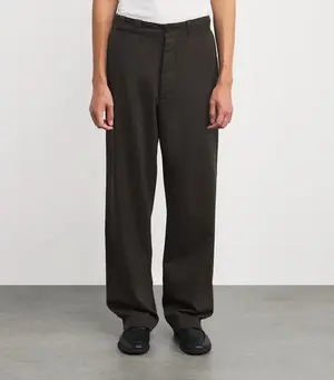THE ROW Ottis Cotton-cashmere Trousers