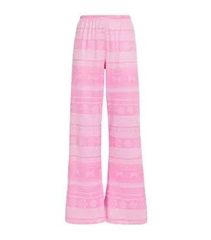 SKIMS Pointelle Plush Pyjama Trousers - Pink