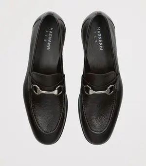 Magnanni Leather Horsebit Loafers