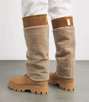Eleventy Sheepskin Knee-high Boots