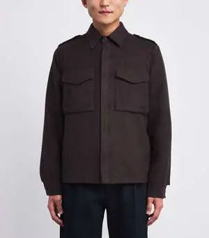 Aspesi Wool-cashmere Favola Overshirt