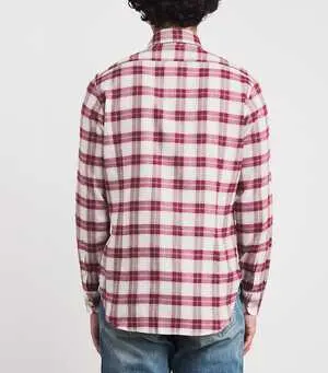Eleventy Cotton-blend Check Shirt