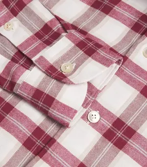 Eleventy Cotton-blend Check Shirt