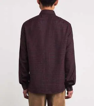 Isaia Houndstooth Overshirt