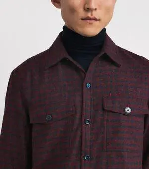 Isaia Houndstooth Overshirt