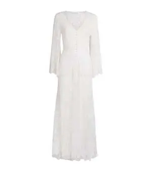 Rosamosario Silk Fatima Nightdress - White