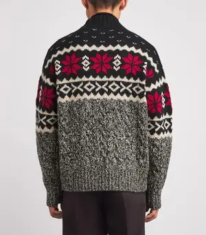 Polo Ralph Lauren Wool Snowflake Rollneck Sweater - Grey