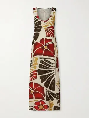 SIR THE LABEL Julietta Printed Twill Maxi Dress