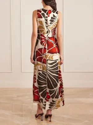 SIR THE LABEL Julietta Printed Twill Maxi Dress