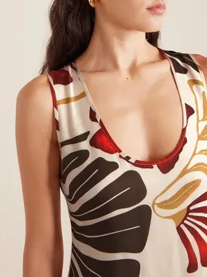 SIR THE LABEL Julietta Printed Twill Maxi Dress