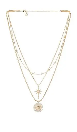 Baublebar Lyra Celestial Layered Necklace - Clear