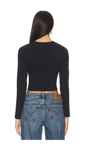 Free People We The Free Protagonist Long Sleeve - Black