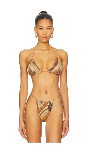 Devon Windsor Winona Triangle Bikini Top - Espresso