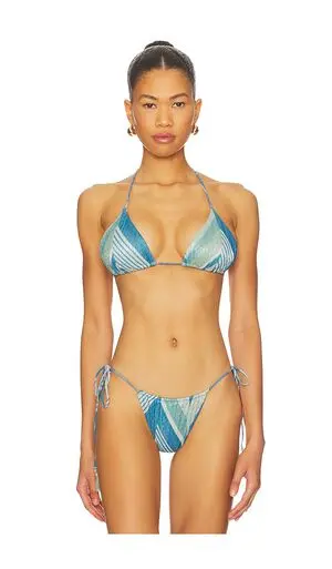 Devon Windsor Winona Triangle Bikini Top - Glacier