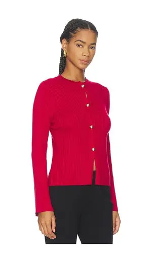525 America Ribbed Button Front Top