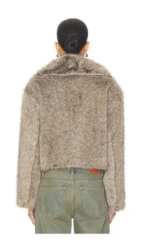 LAMARQUE Nova Faux Fur Zip-up Jacket