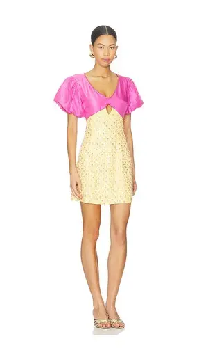 LA FUORI Lime Candy Mini Dress