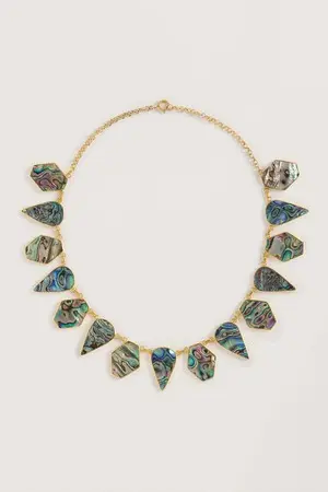 FREYA ROSE Warrioress Paua Necklace - Green