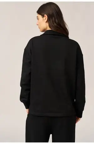 GOTTEX Collared V-neck Sweatshirt