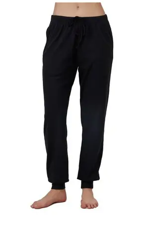 GOTTEX Sandy Days Loungewear Jogger Bottoms - Black