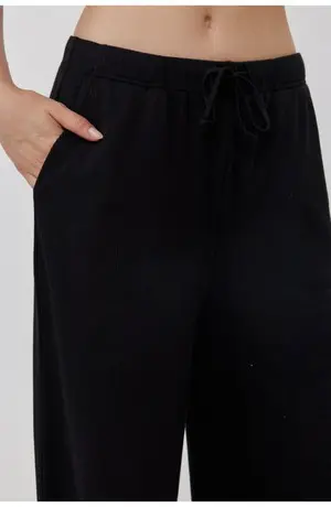 GOTTEX Sandy Days Loungewear Wide Leg Bottoms - Black