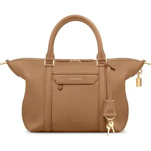 MAISON DE SABRE Small Leather Weekender Bag - Sandstone Brown