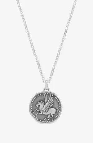 DOWER & HALL Pegasus Talisman Necklace - Sterling Silver