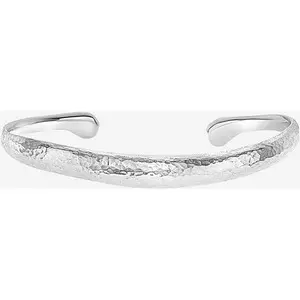 DOWER & HALL Hammered Bangle - Sterling Silver