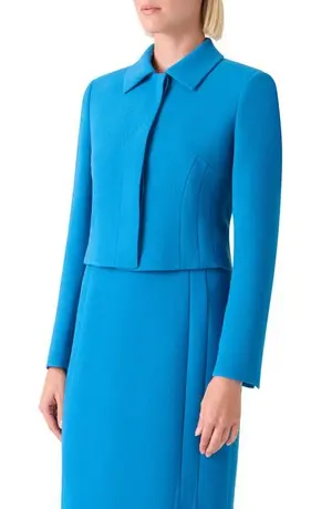 Akris Helios Cropped Jacket - Twilight