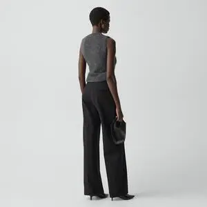 Theory Classic Straight Leg Knit Ponte Pant - Black