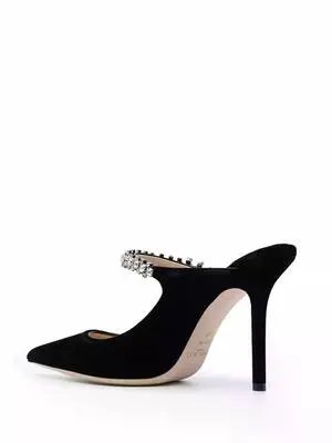 JIMMY CHOO Bing Pointed Mules - Black