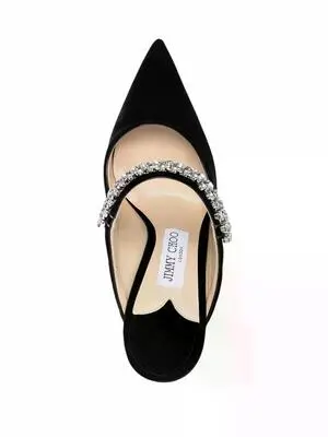 JIMMY CHOO Bing Pointed Mules - Black