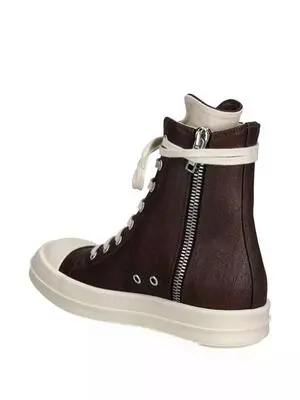 Rick Owens Lace-up Zip Sneakers