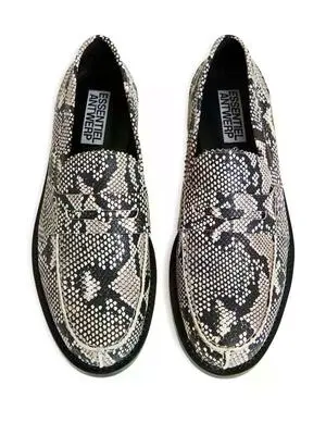 Essentiel Antwerp Snake-effect Leather Loafers