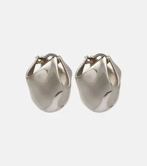 Khaite Lotus Tone Earrings - Silver